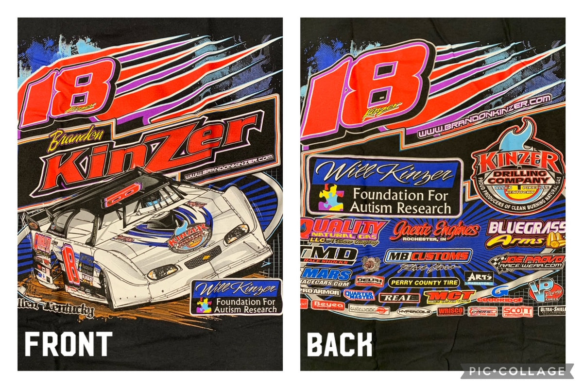 Black Brandon Kinzer Sponsors T-Shirt – Old Dirt Shirts